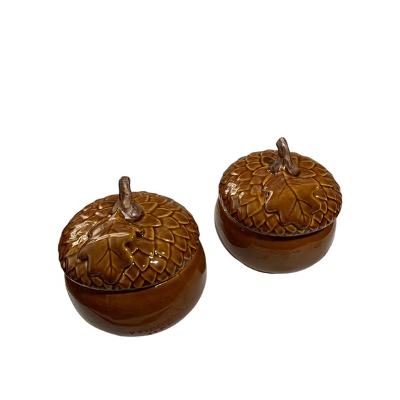 Williams Sonoma | Accents | William Sonoma Barbara Eigen Acorn Ceramic Bowl Candy Nut Soup ...